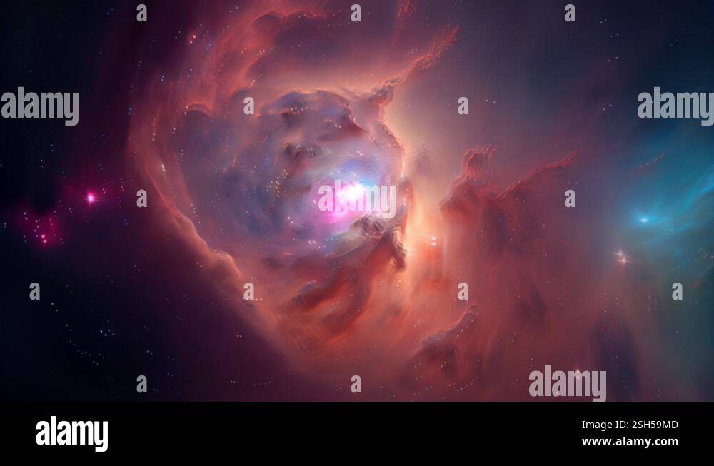 Space Nebula blue moving stars space rotation nebula Dolphin Shaped ...