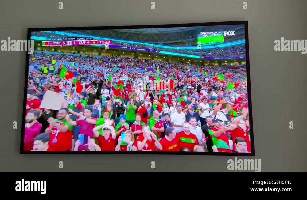 Cristiano Ronaldo Smiling At Fans On LIVE Television Stock Video ...