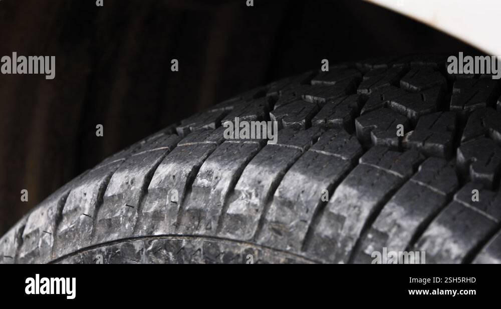 Whipping pan of an off-road tire with sharp aggressive nubs and heavy ...