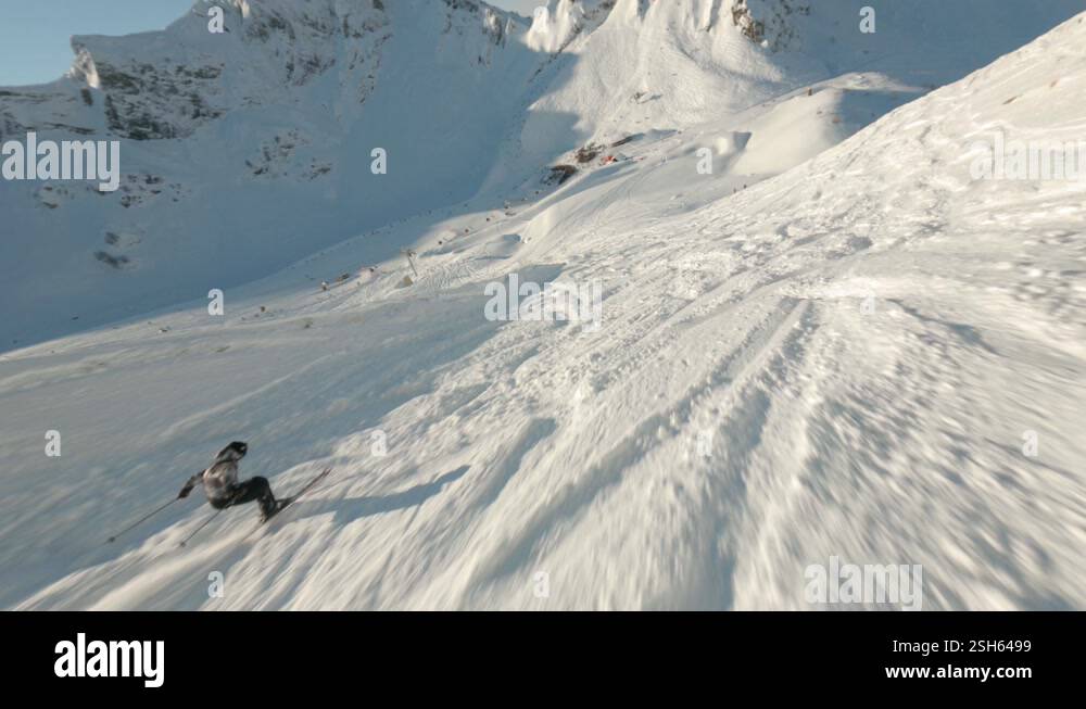 Ski downhill aerial Stock Videos & Footage - HD and 4K Video Clips - Alamy
