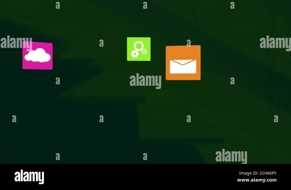 Animation media icons over shapes Stock Videos & Footage - HD and 4K ...