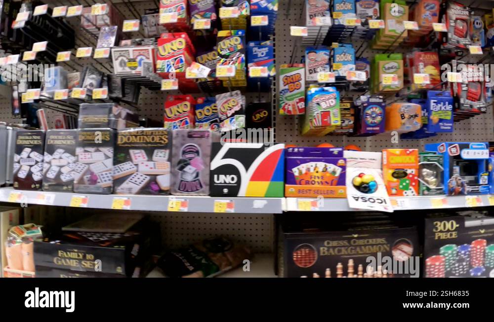 Walmart super center retail store interior pan board games section ...