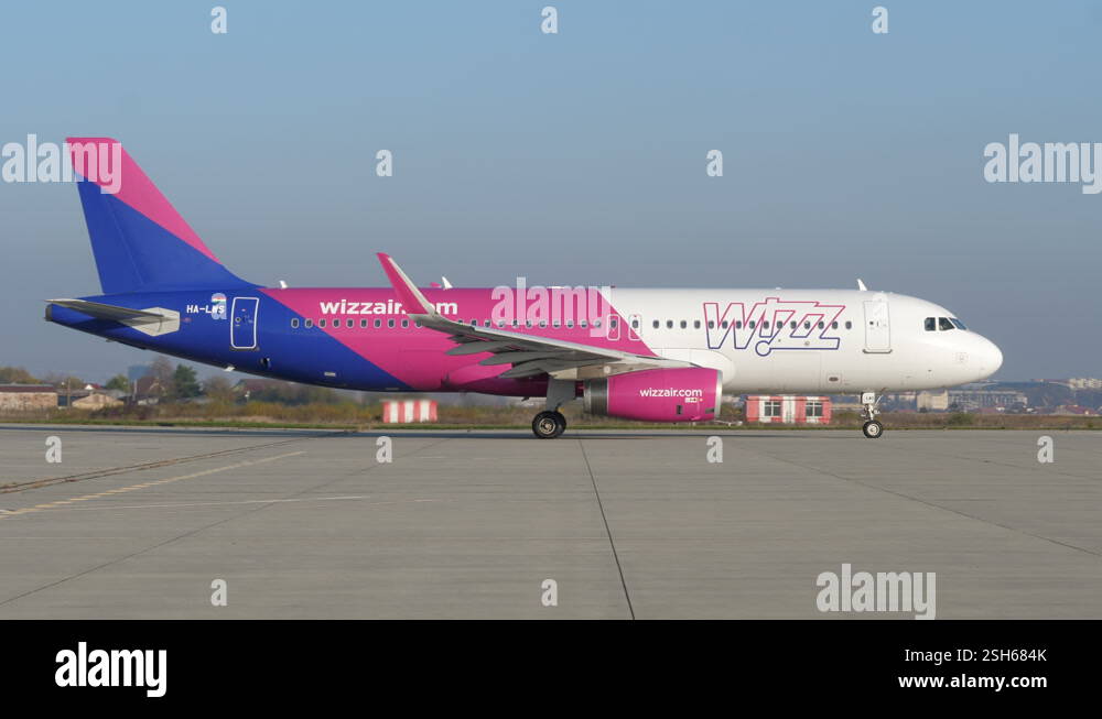 Wizz Air Airbus A320 At The International Airport Of Sibiu In Romania ...