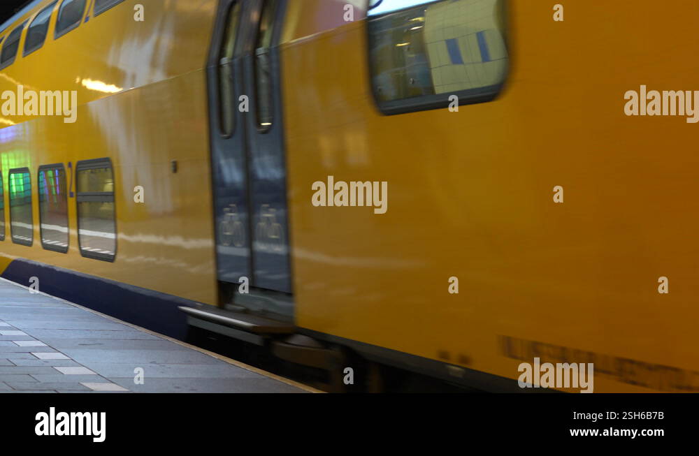Intercity NS Sprinter Lighttrain Arrived At The Rotterdam Blaak Station ...
