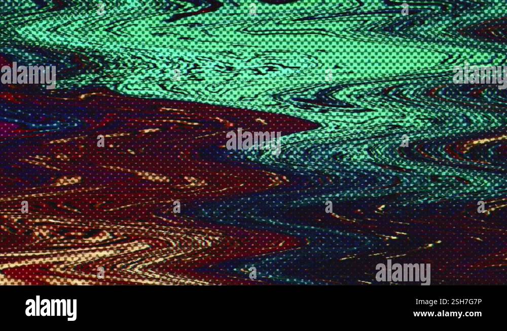 Transforming screen noise vhs computer error imitation, neon sci-fi ...