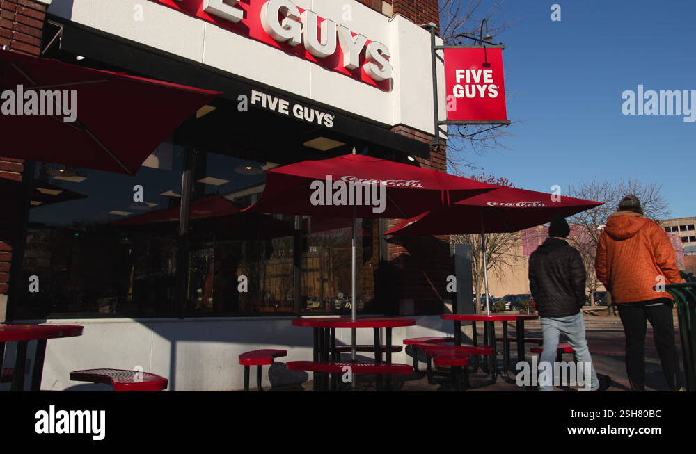 Five guys burger Stock Videos & Footage - HD and 4K Video Clips - Alamy