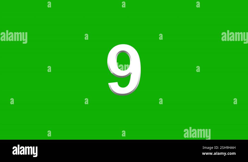 Countdown 15 seconds green screen motion graphics Stock Video Footage ...