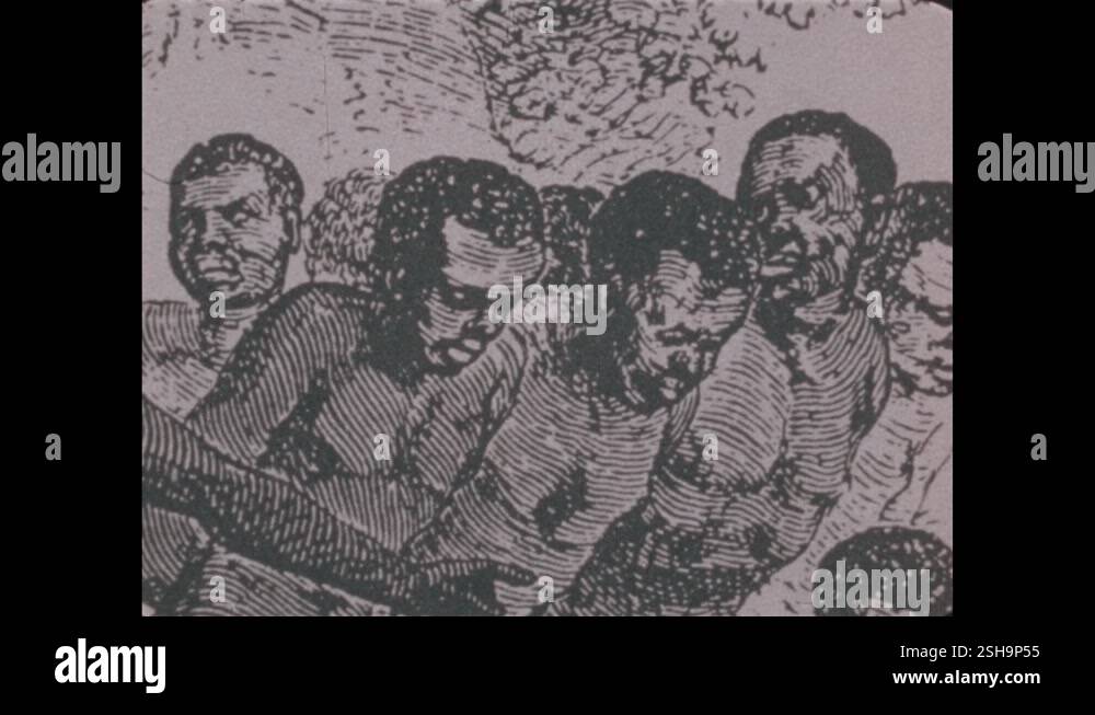 1960s: Drawings of slaves. Flyer for slave auction. List of slaves for ...