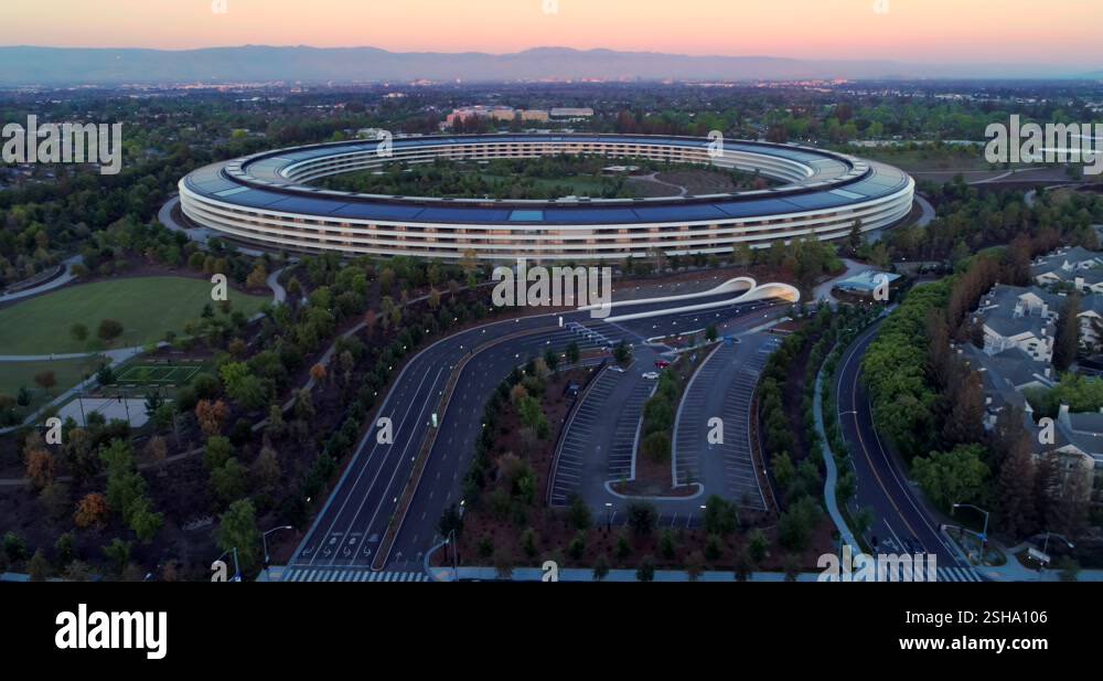 Apple silicon valley aerial Stock Videos & Footage - HD and 4K Video ...