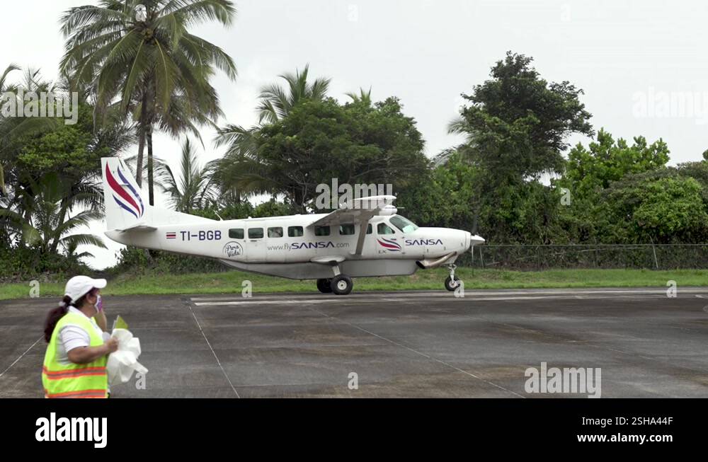 Cessna 208B Grand Caravan EX single engine plane preparing to take off ...