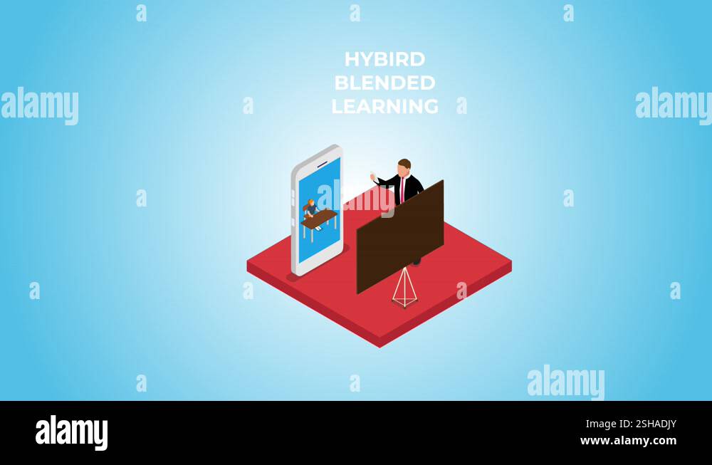 Hybrid work concept illustration Stock Videos & Footage - HD and 4K ...