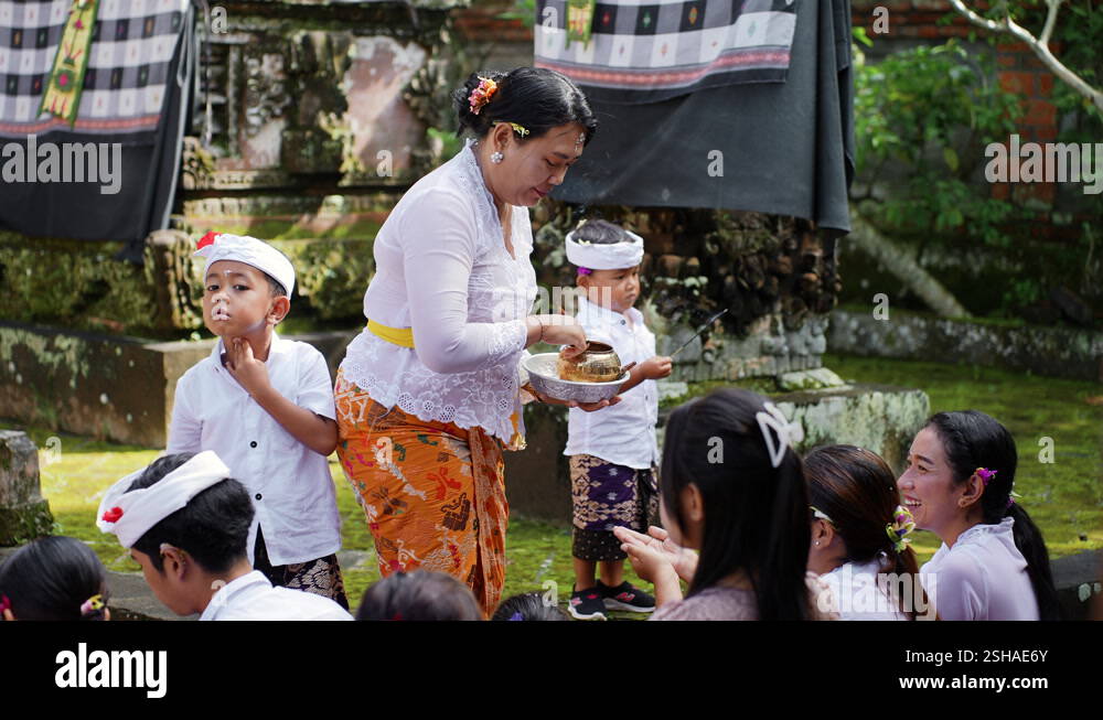Balinese blessing ceremony bali Stock Videos & Footage - HD and 4K ...
