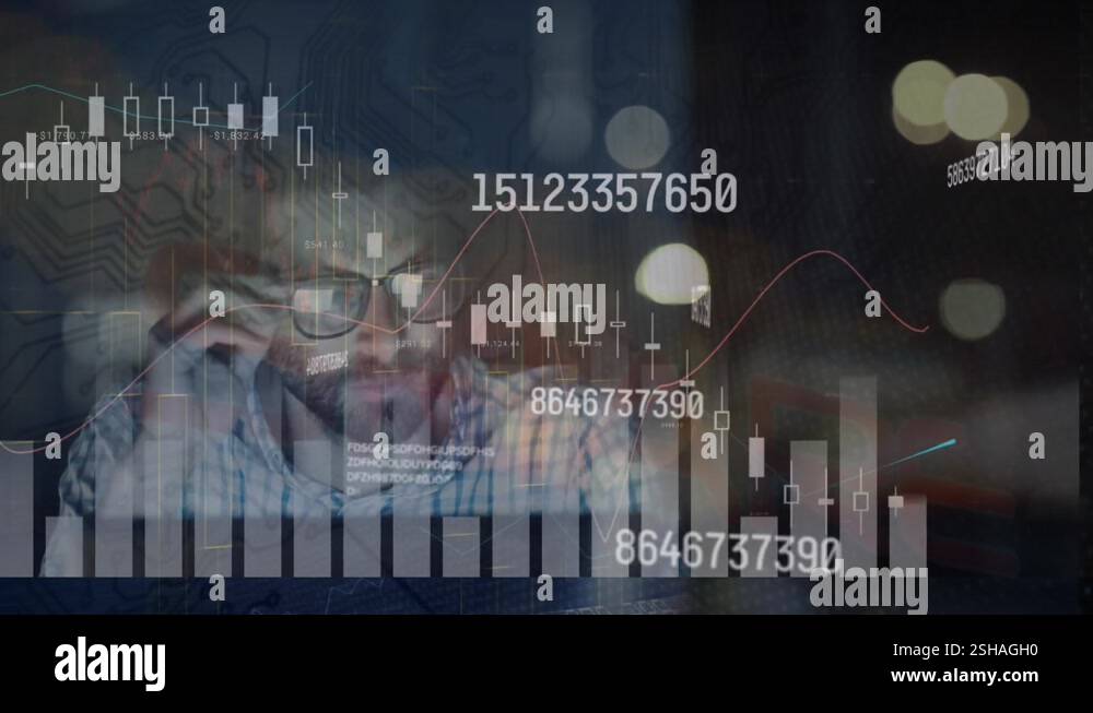Animation data processing numbers businessman Stock Videos & Footage ...