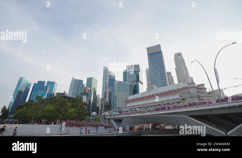 Singapore - September 23 ,2022 : Jubilee bridge in Singapore business ...