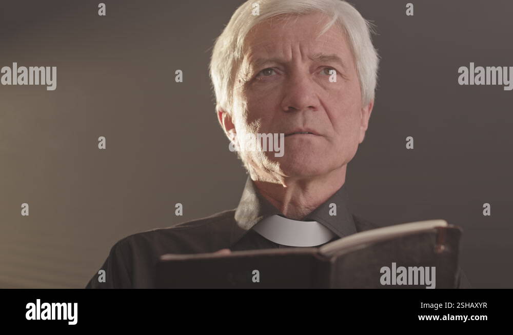 Pastor Preaching Sermon in Church Stock Video Footage - Alamy