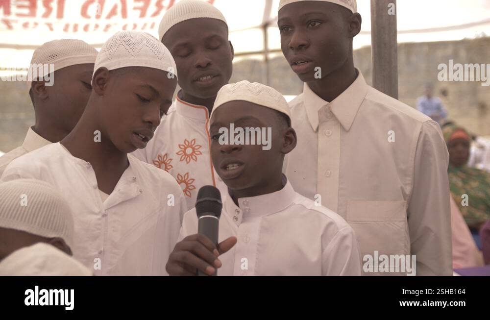 Islamic quran student graduation in Nigeria Stock Video Footage - Alamy