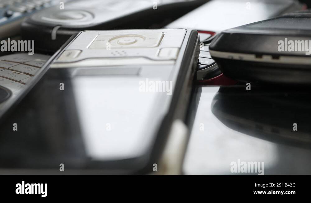 Different Types of Used Cell Phones. Old Mobile Phones Can Be a Source ...