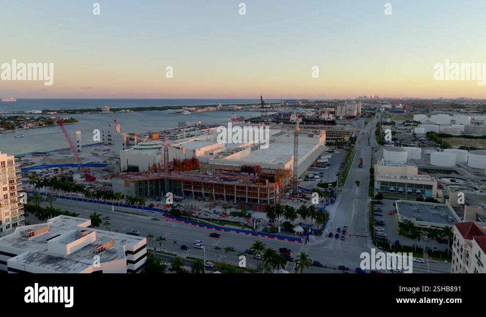 Broward County Convention Center expansion Fort Lauderdale FL. Aerial ...