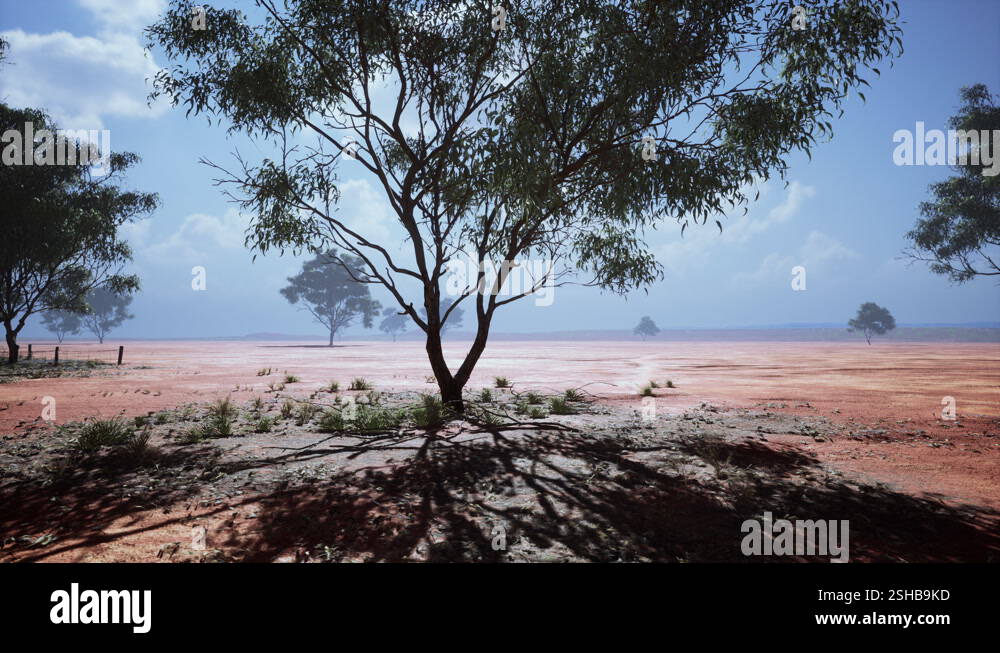 acacia triis in african landscape Stock Video Footage - Alamy