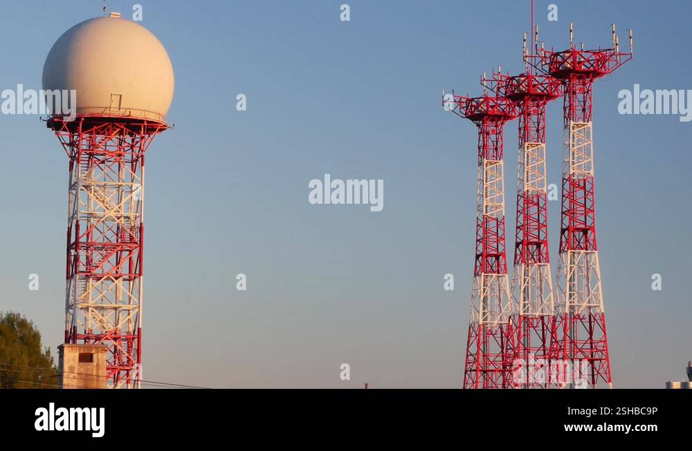 Tilting up to show a dome radar and antennas forming part of a guidance ...