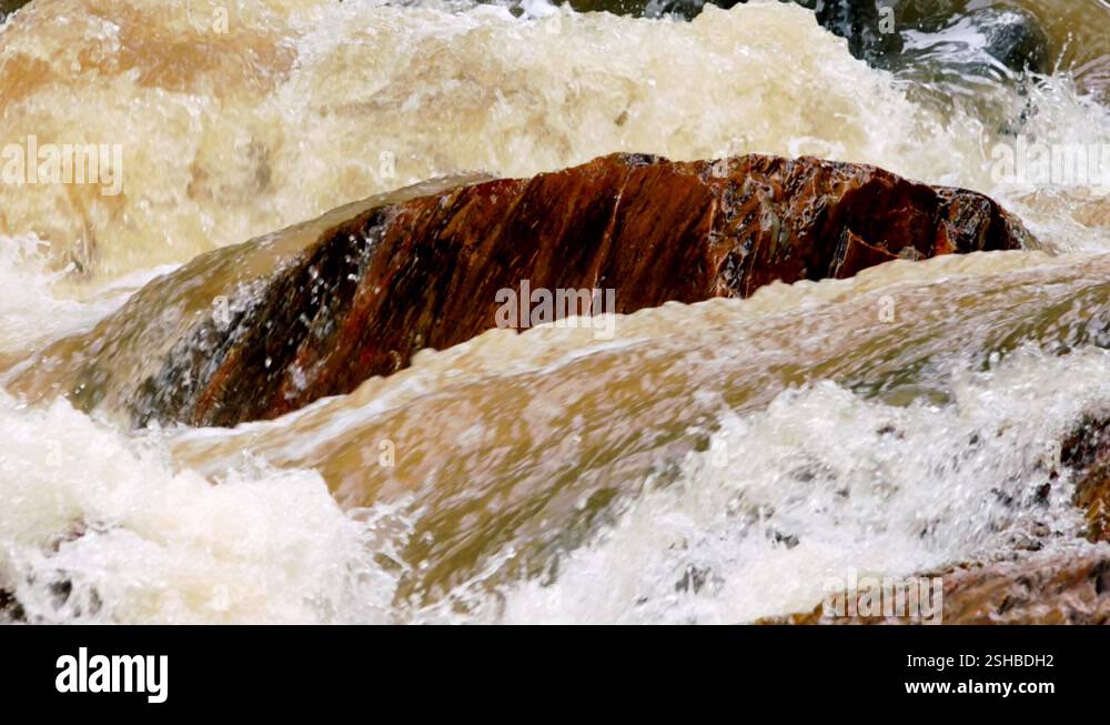 Flash flooding in Brazil when a rare rain comes during a drought Stock ...