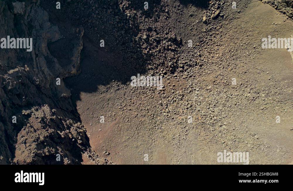 Aerial views of the black volcano (Jabal Qidr) Harrat Khaybar west ...