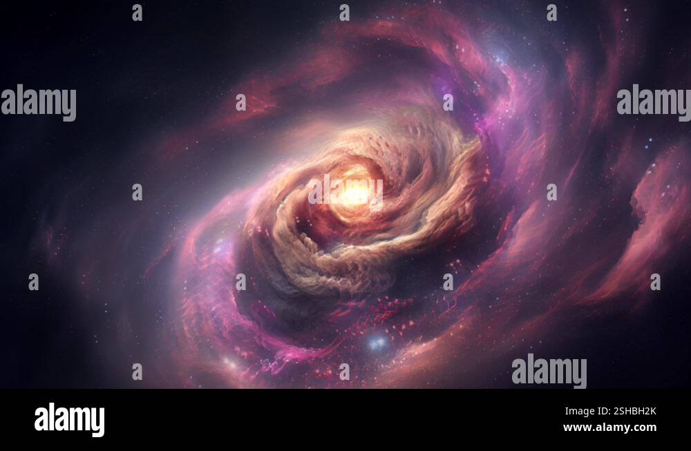 Space Nebula Colorful video moving stars space rotation nebula ...