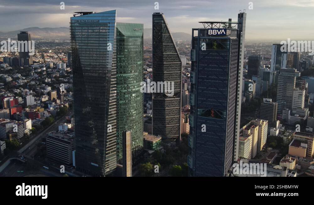 Mexico city skyscrapers aerial view Stock Videos & Footage - HD and 4K ...