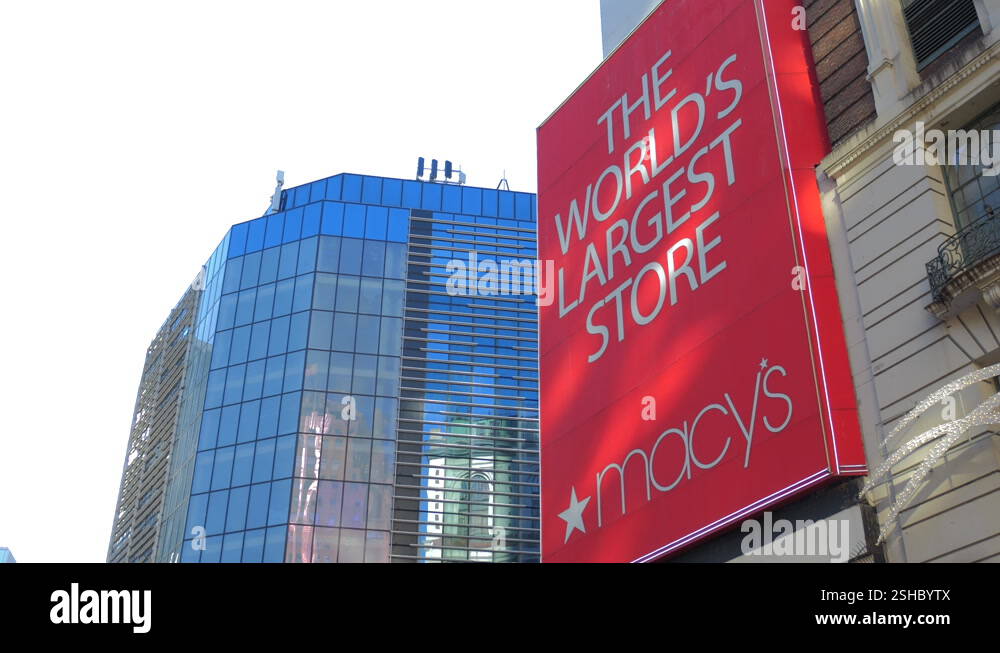 Macy's Store Facade, The World's Largest Department Store Chain Located ...