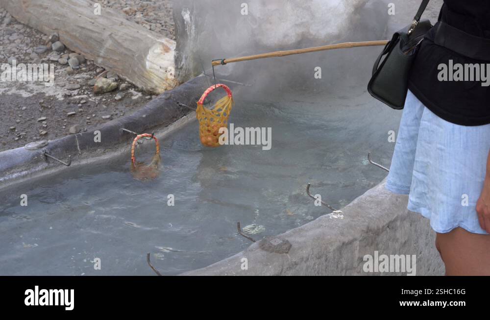 Boiled Egg in Hot Spring at San Kamphaeng Hot Springs in Chiang Mai ...