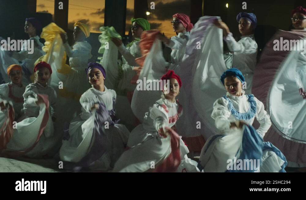 A festival of "bomba". People dancing "bomba", a genre from Puerto ...