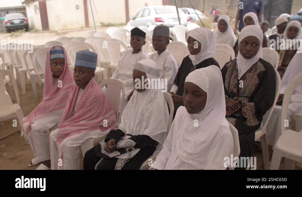 Islamic quran student graduation in Nigeria Stock Video Footage - Alamy