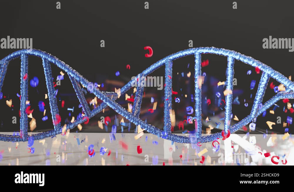 Gene Therapy Capsule with Colorful Animated DNA Base Pairs (High ...