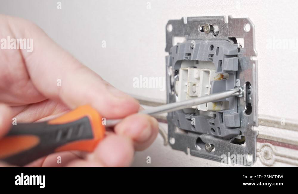 Installation of a switch. repair of electrical appliances and wiring ...