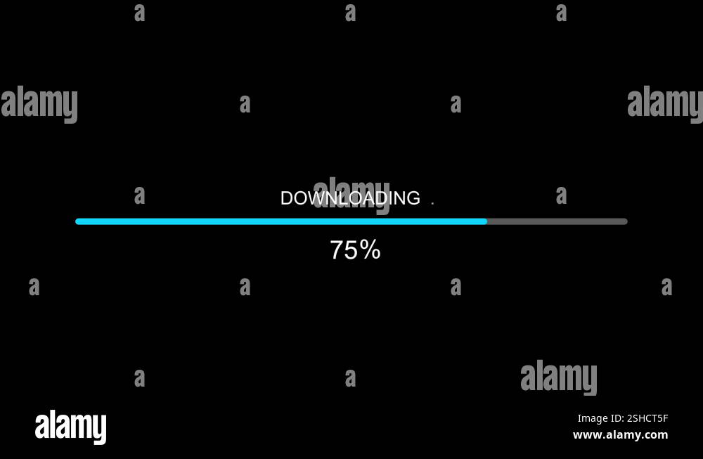 Downloading progress bar animation loading Stock Videos & Footage - HD ...