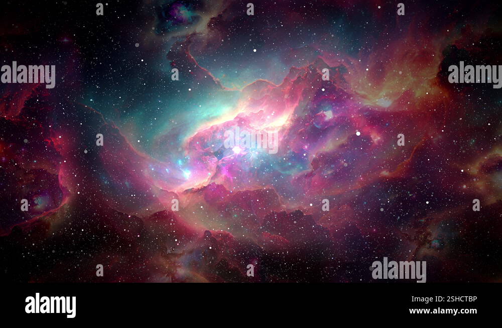 Space Nebula blue moving stars space rotation nebula Dolphin Shaped ...