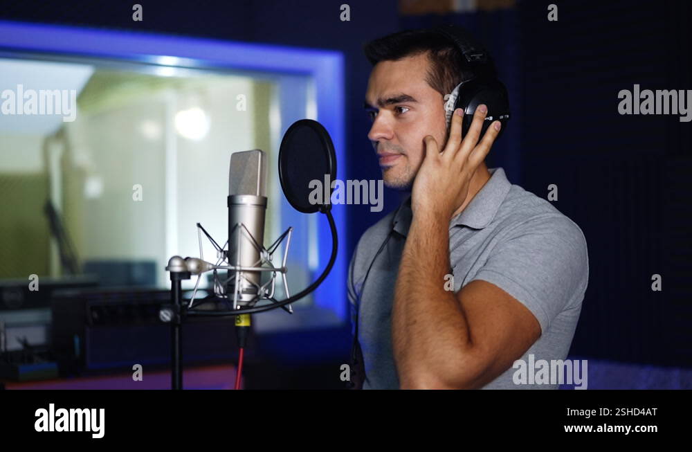 Handsome male singer microphone Stock Videos & Footage - HD and 4K ...