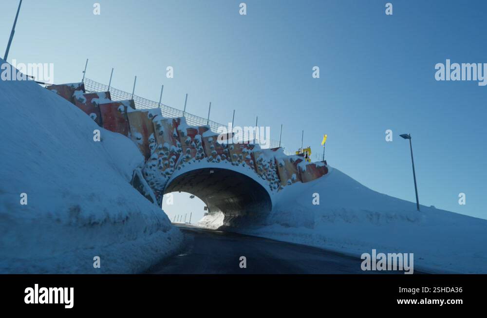 Chair lift revealed trough tunnel on ski resort Victoria Australia ...