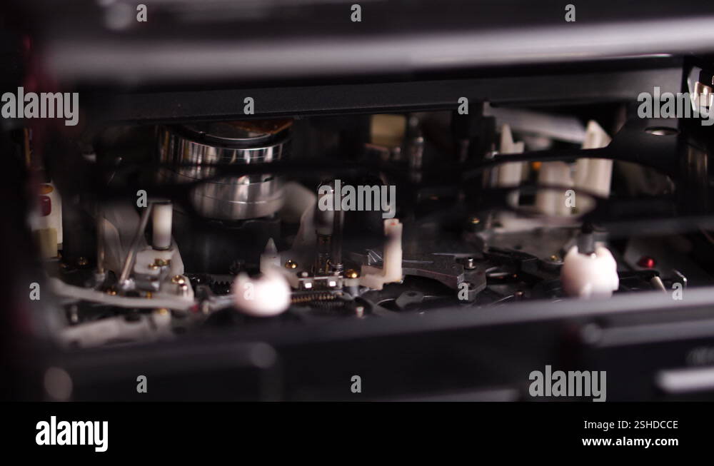 Inside View of VHS Video Cassette Tape Player and Recorder From 1980s ...