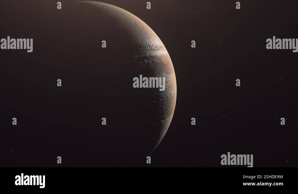 Planet Jupiter Slowly Revealed On Light. Closeup, Animation Stock Video ...