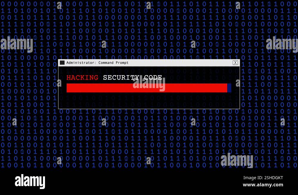 Network Hacking Abstract Blue Binary Code Abstract Background Concept ...