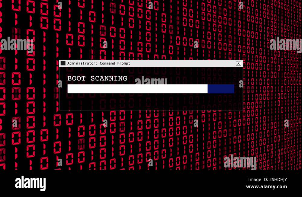 Antivirus Alert Firewall Hacker Protection Abstract Red Binary Code ...
