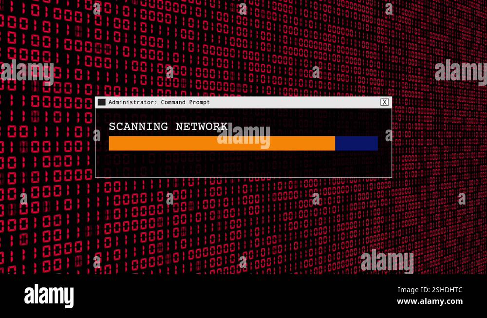 Antivirus Alert Firewall Hacker Protection Abstract Red Binary Code ...