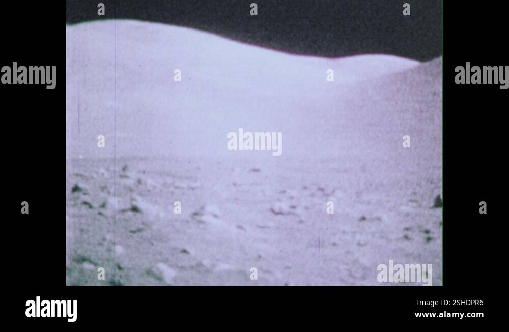 1970s: Satellite above planet Mars. Volcanoes and canyons of Mars Stock ...