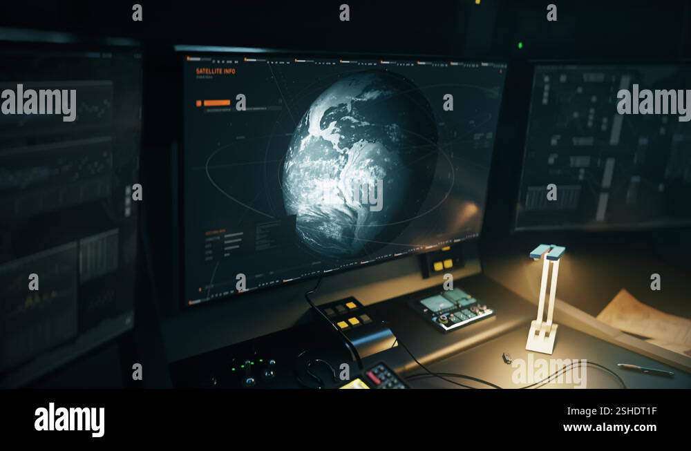 Orbital Scanner System Creates Map Of Planet Globe Using Satellite ...