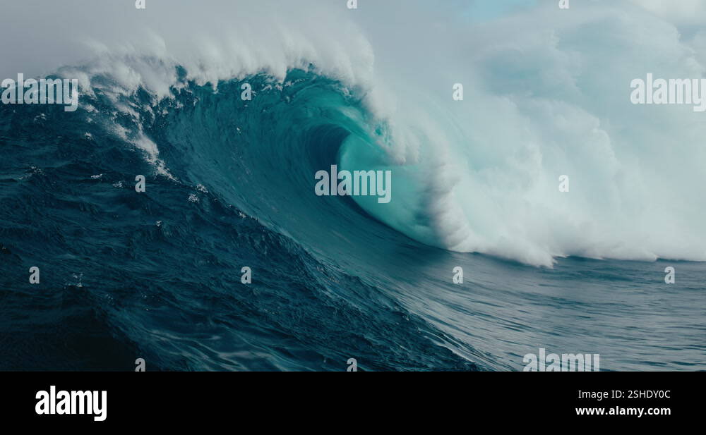 Powerful Ocean Wave Stock Video Footage - Alamy