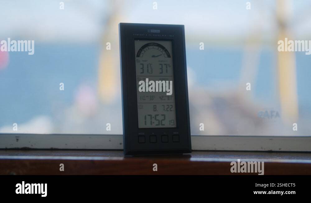 Information chart that tells the time and temperature in digital and ...