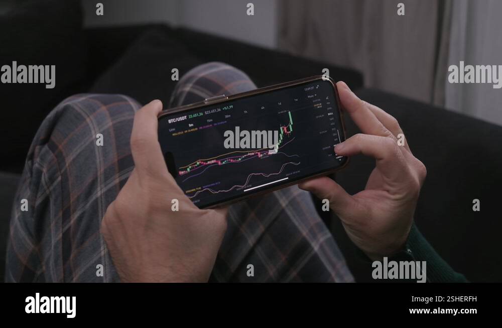 trader using technical analysis at stock market candlestick patterns - analyzing Stock Video ...