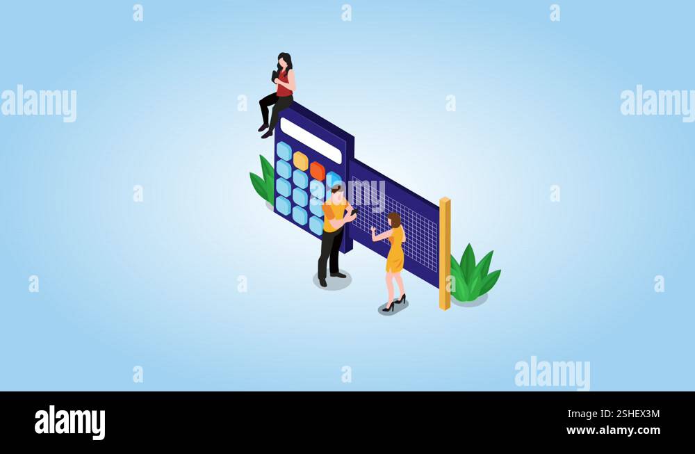 Audit financial reports with latest accounting software 3d animation ...