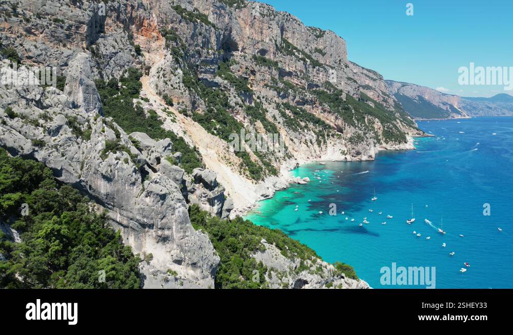 Baunei Coast and Cala Goloritze Beach Rock Formations in Sardinia ...